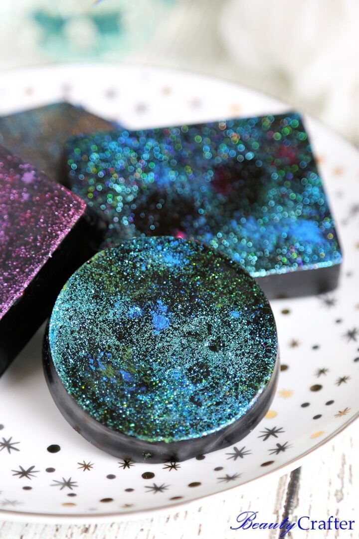 Activated Charcoal Soap Recipe + DIY Galaxy Soap
